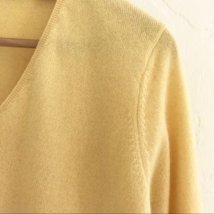 Saks Fifth Avenue | Sweaters | Saks 0 Cashmere Lemon Yellow Sweater ...